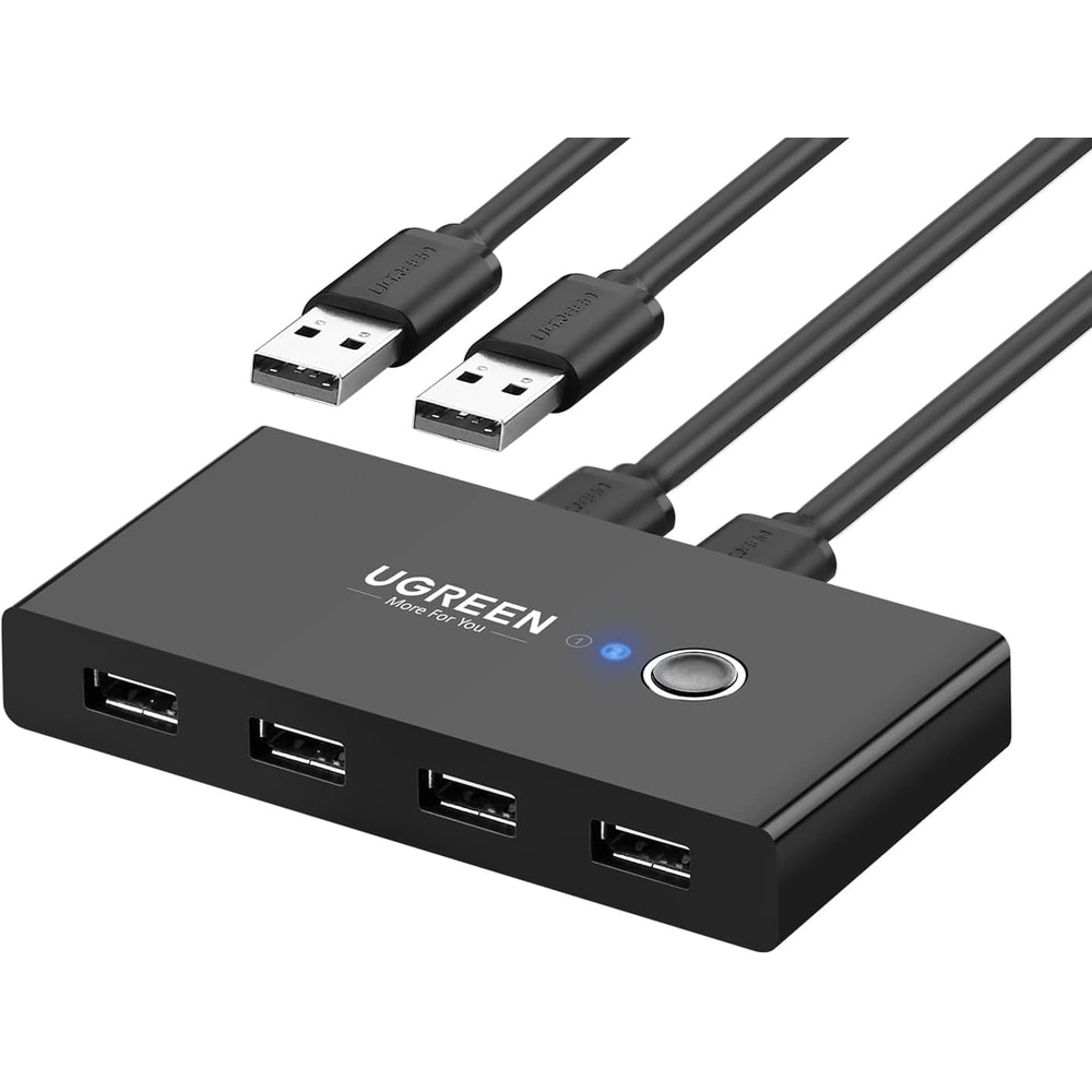Hub UGREEN USB KVM 2x4 USB 2.0 - eMAG.ro