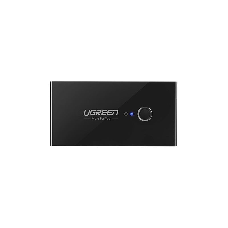 Multiport Hub, Ugreen US216 2 in 4, USB 4 x USB 2.0-ra, megosztási kapcsoló választó, Fekete ...