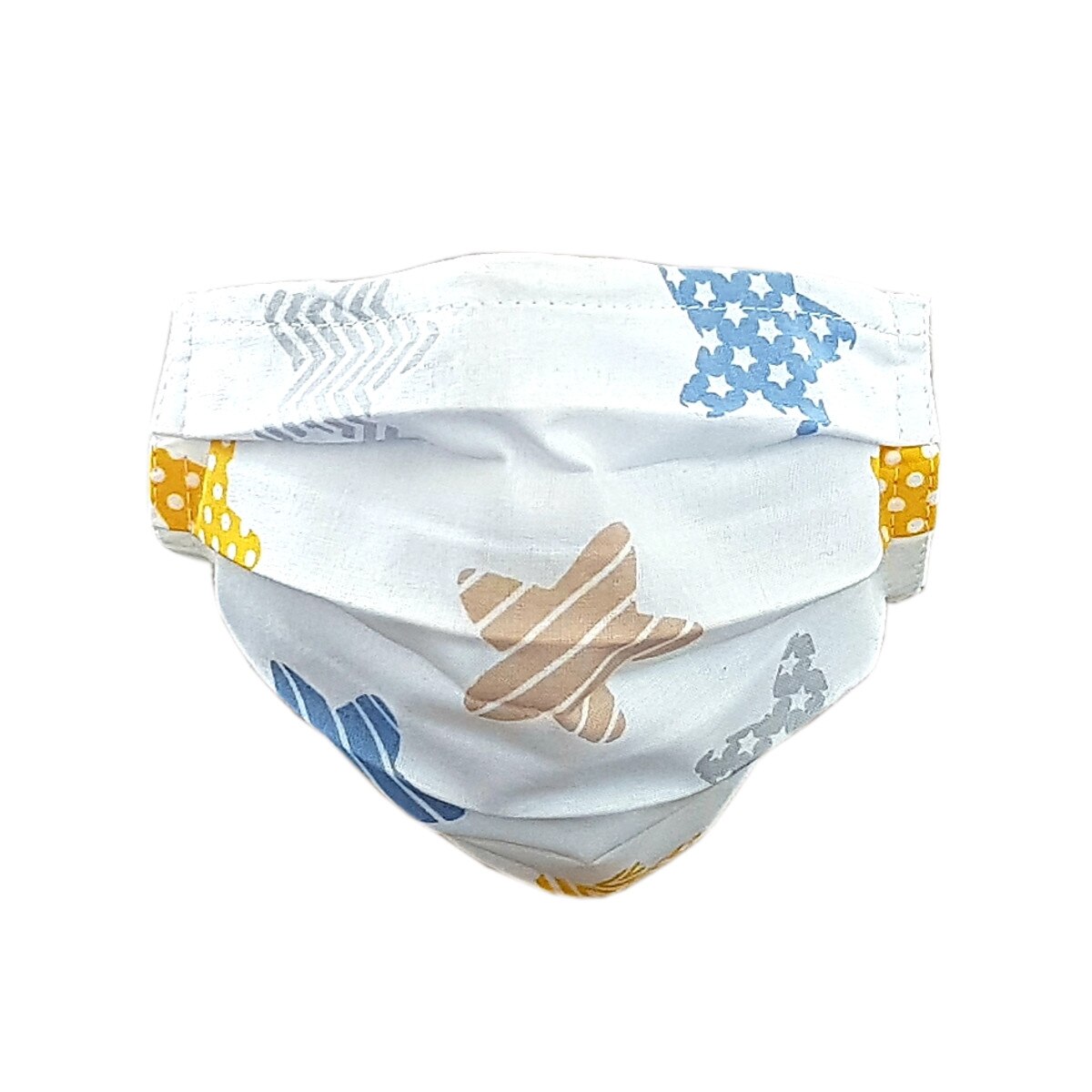 Set 5 masti reutilizabile pentru copii, 2 straturi 100% bumbac ...