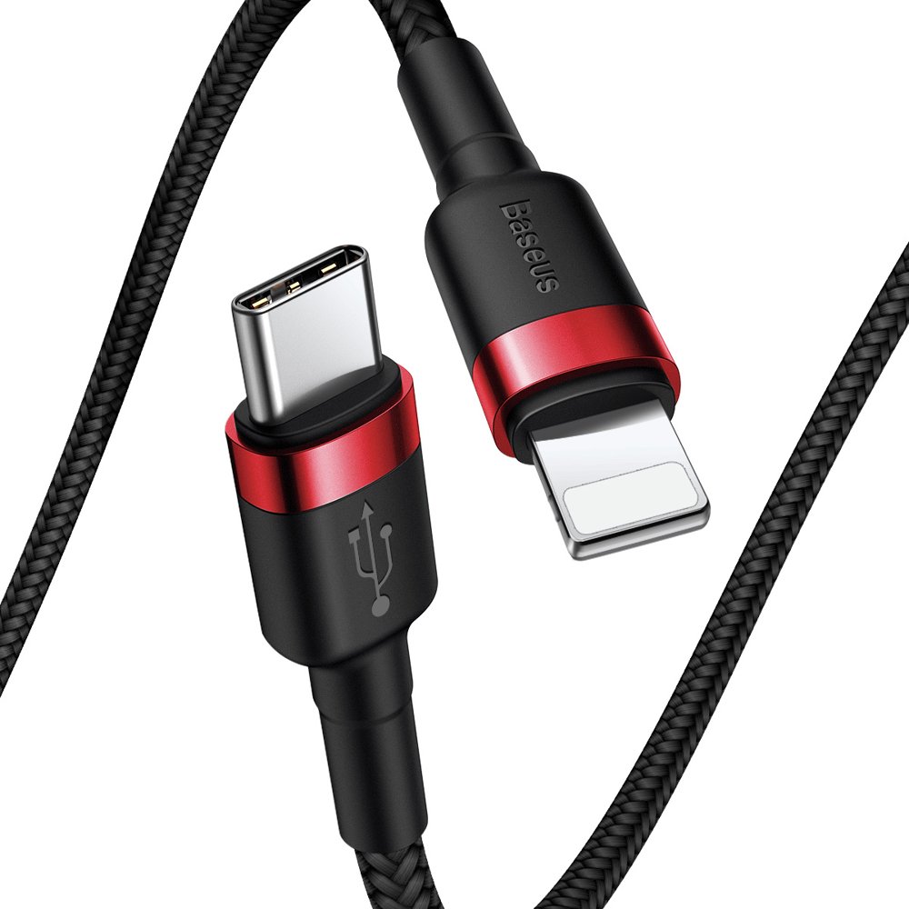 Cablu/incarcator compatibila cu iPhone, Baseus, Type-C si Lightning ...