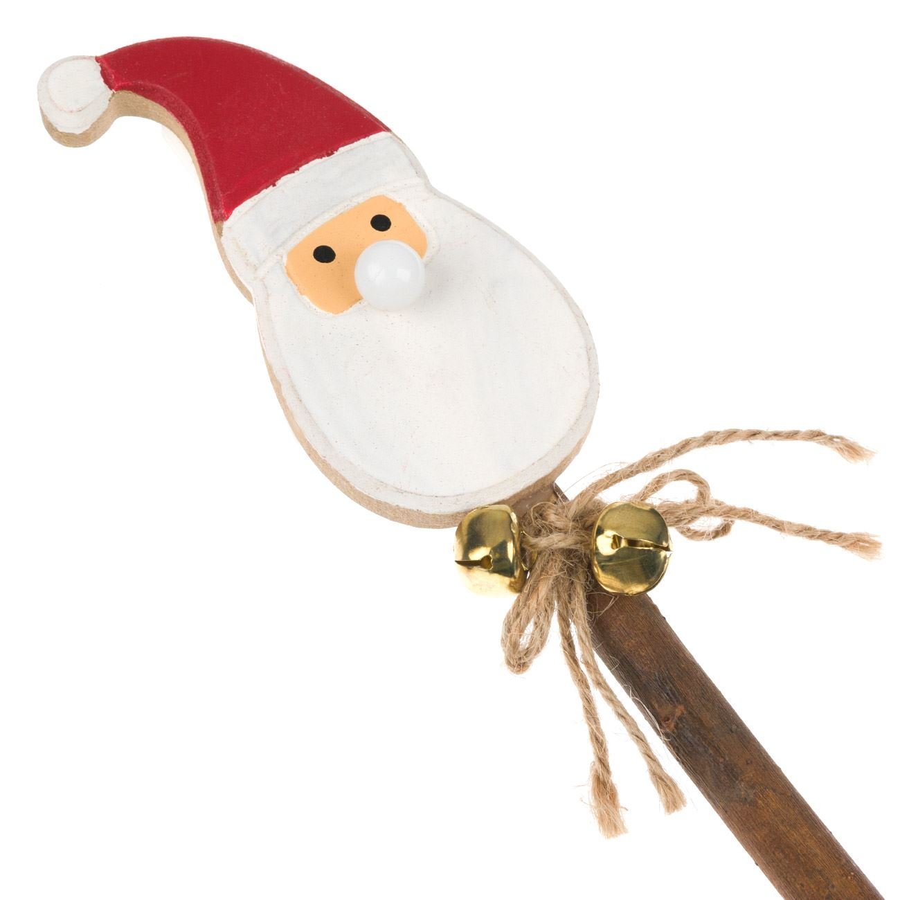 Bat decorativ cu Mos Craciun luminos, 46 cm - eMAG.ro
