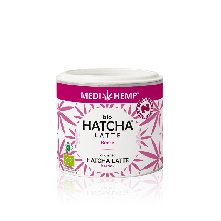 Pudra Hatcha latte cu fructe de padure BIO, Medihemp, 45 g - eMAG.ro