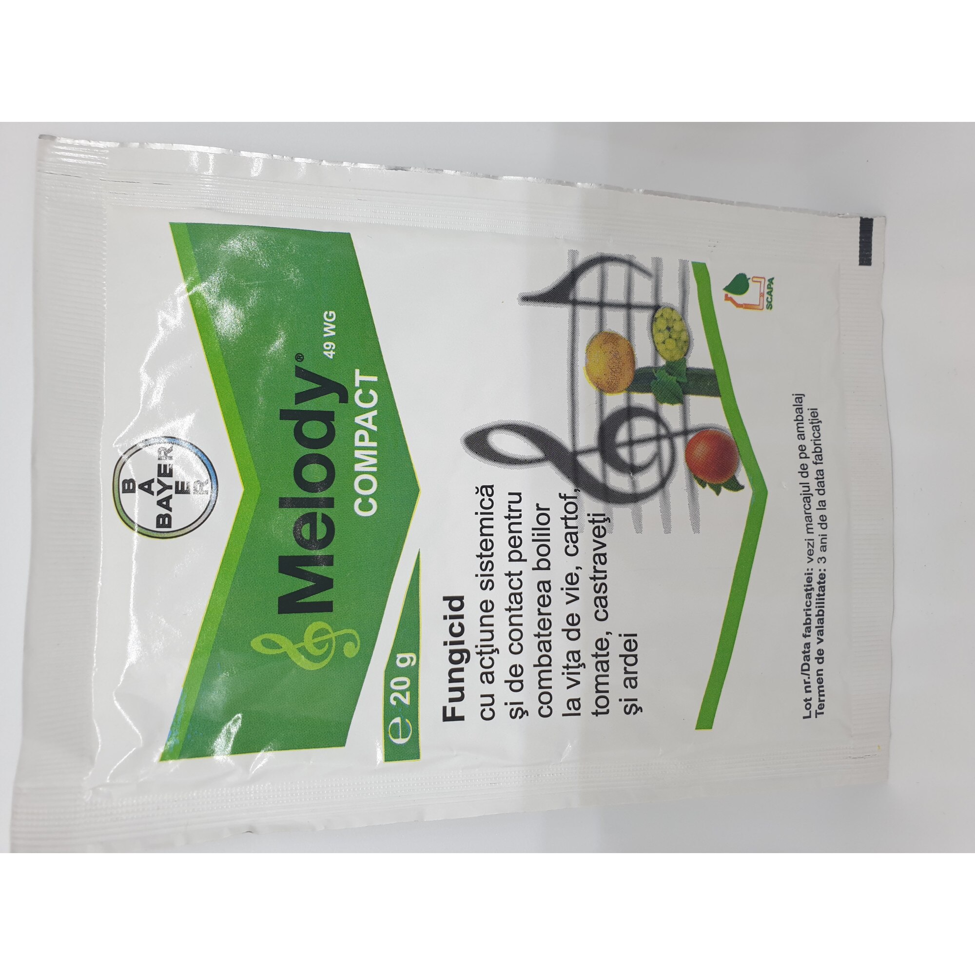 Bayer Fungicid Melody Compact 49 WG Rovarírtószer, 20 g - eMAG.hu