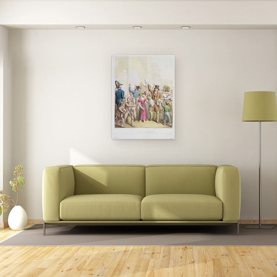 Georg Emanuel Opitz - A Tableau de Paris plakátjai, Vászonkép, 60 x 80 ...