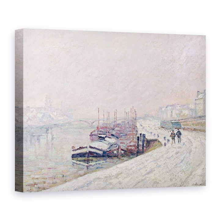 Картина на платно - Jean Baptiste Armand Guillaumin - Snow in Rouen, 50 ...