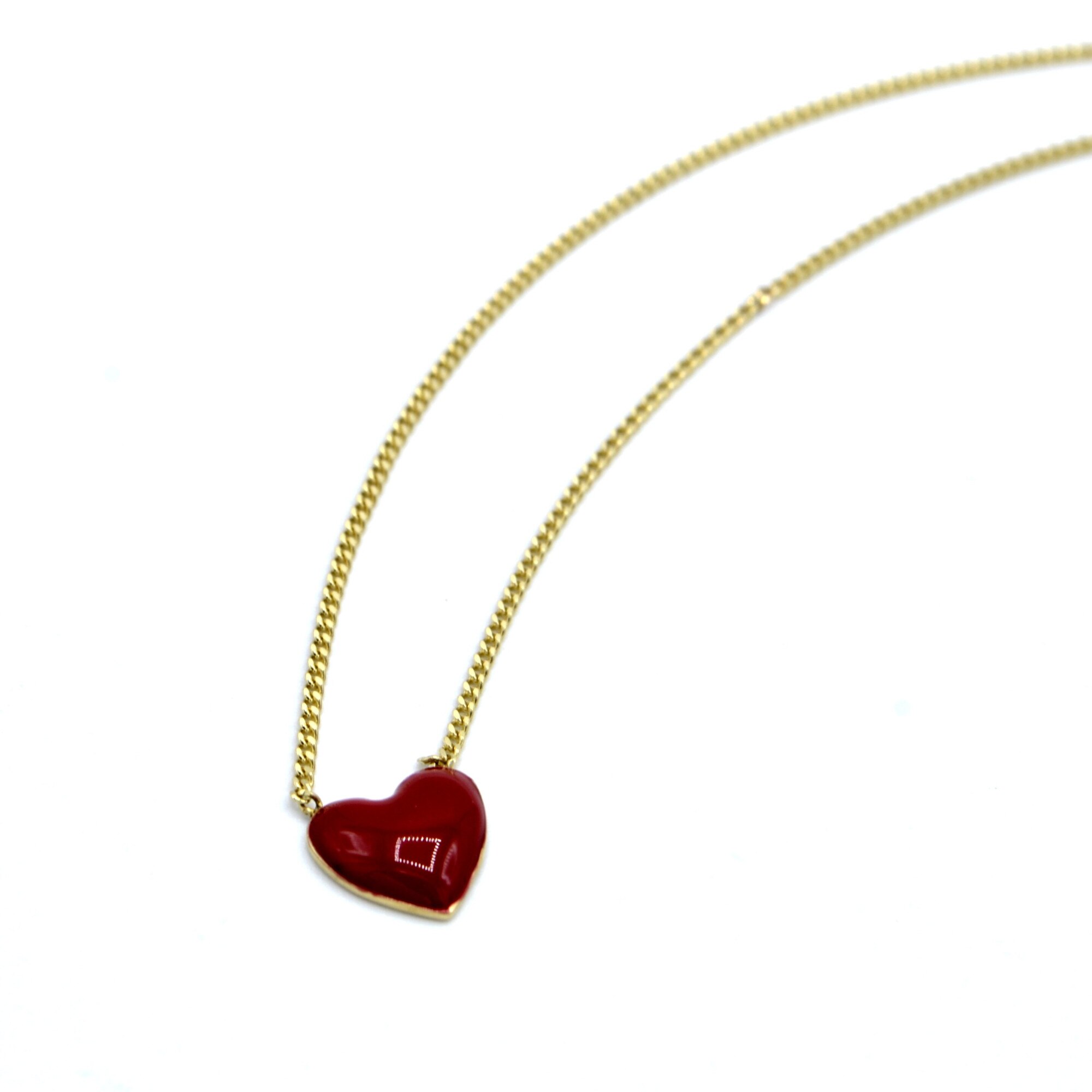 Lant aur 14K cu pandantiv Inima, 180898 - eMAG.ro