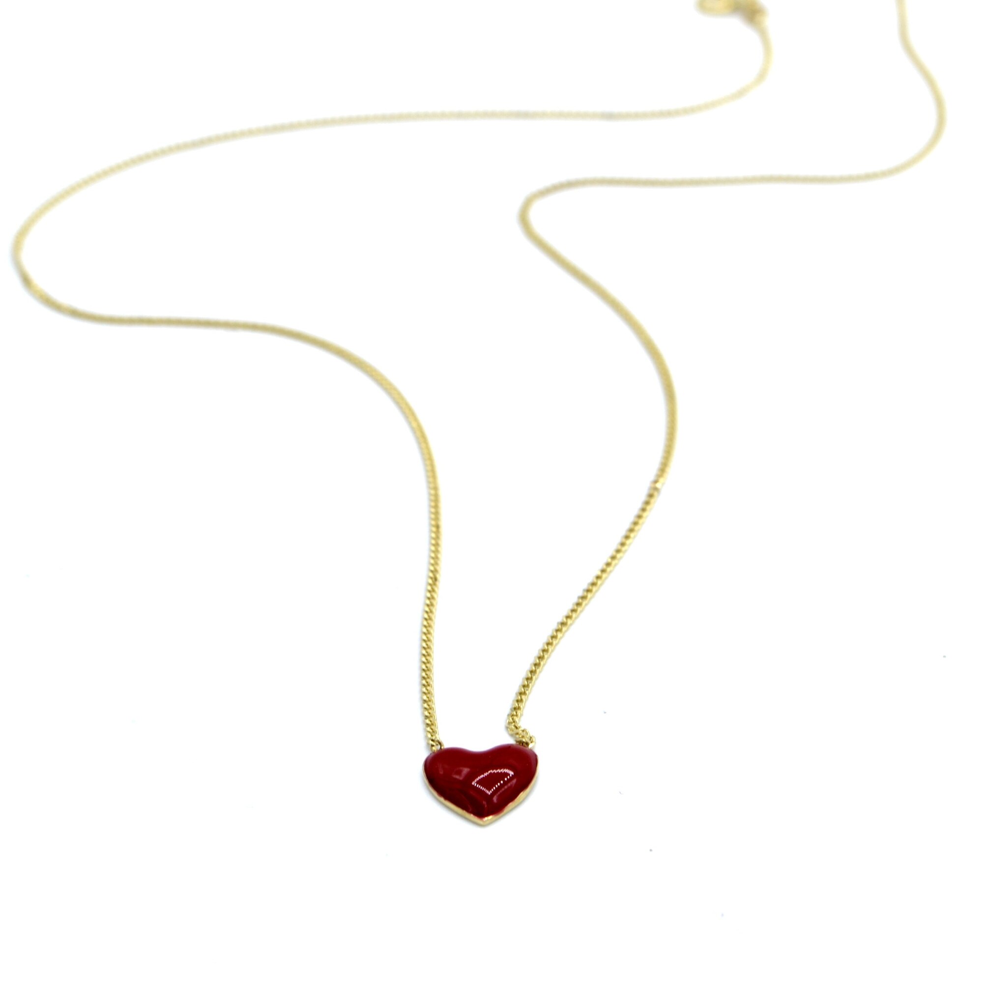 Lant aur 14K cu pandantiv Inima, 180898 - eMAG.ro