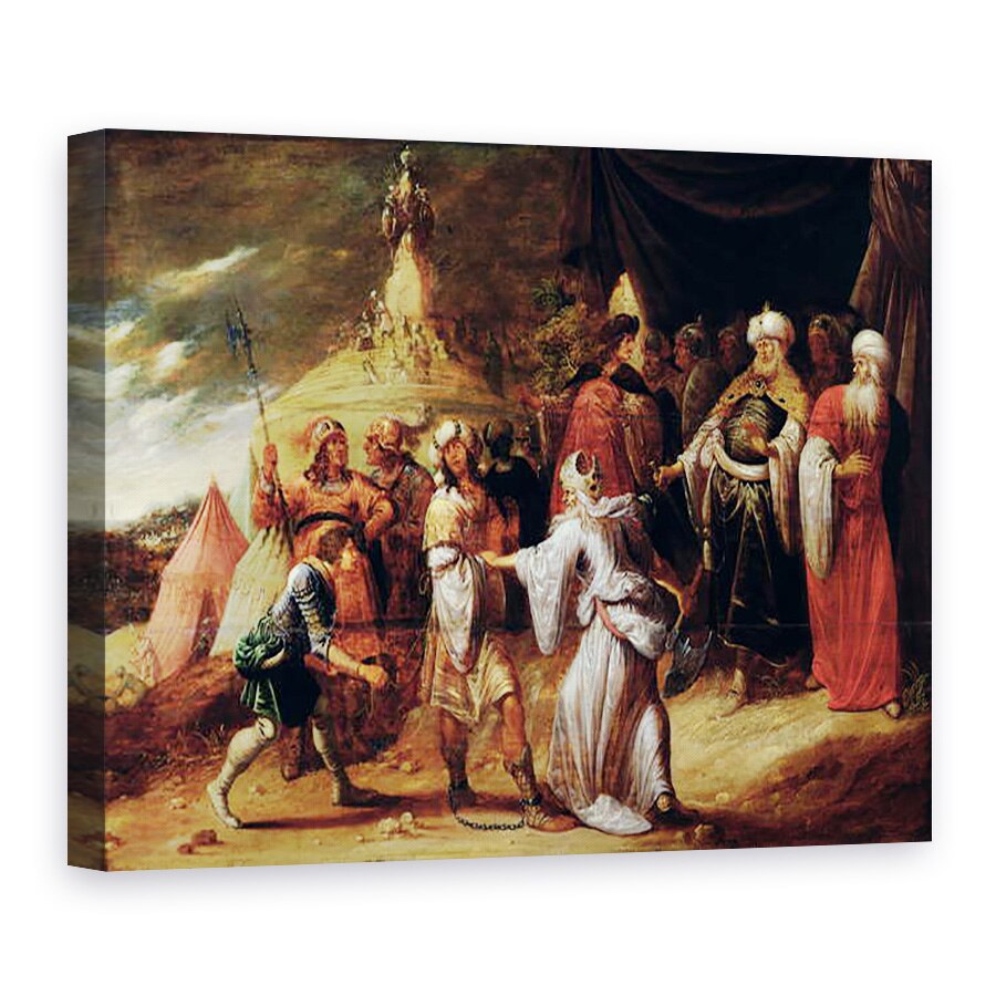 Картина на платно - Rombout van Troyen - Samuel Killing Agag, 60 x 80 ...