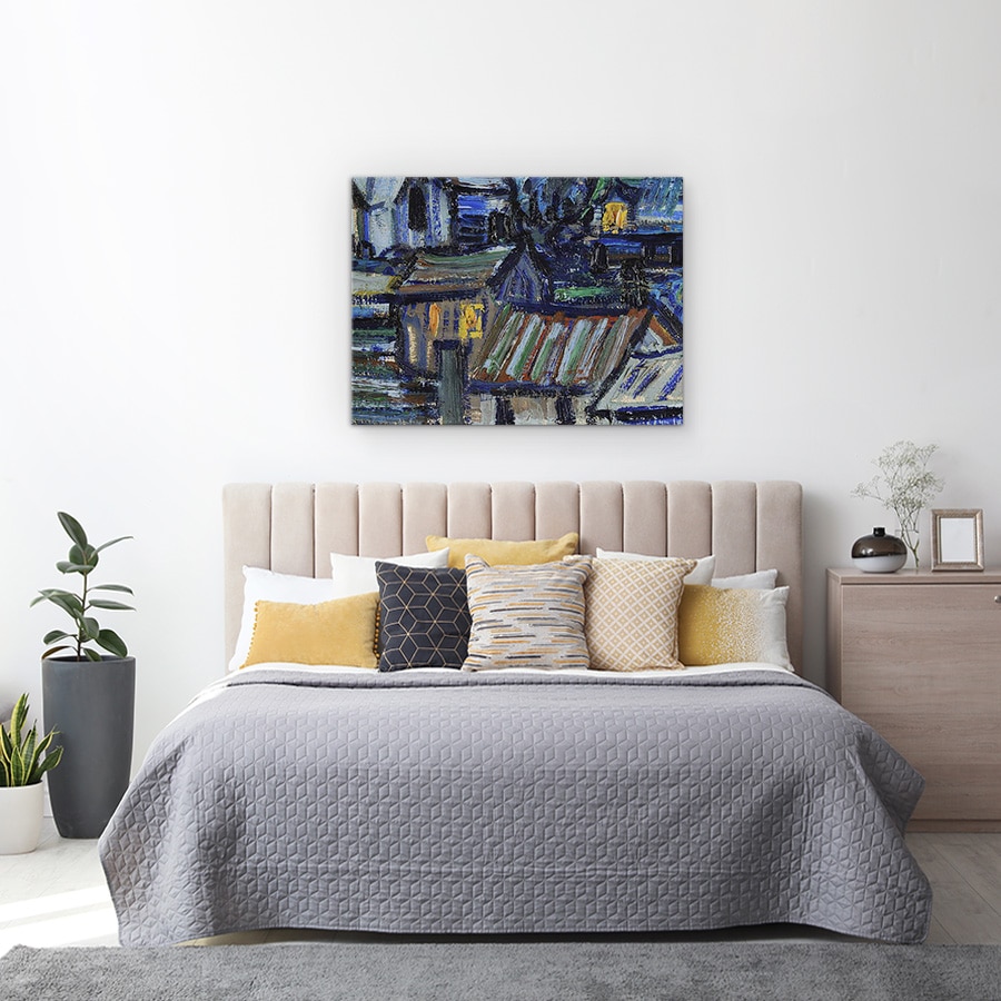 Tablou canvas - Vincent van Gogh - Noaptea instelata, 60 x 80 cm - eMAG.ro