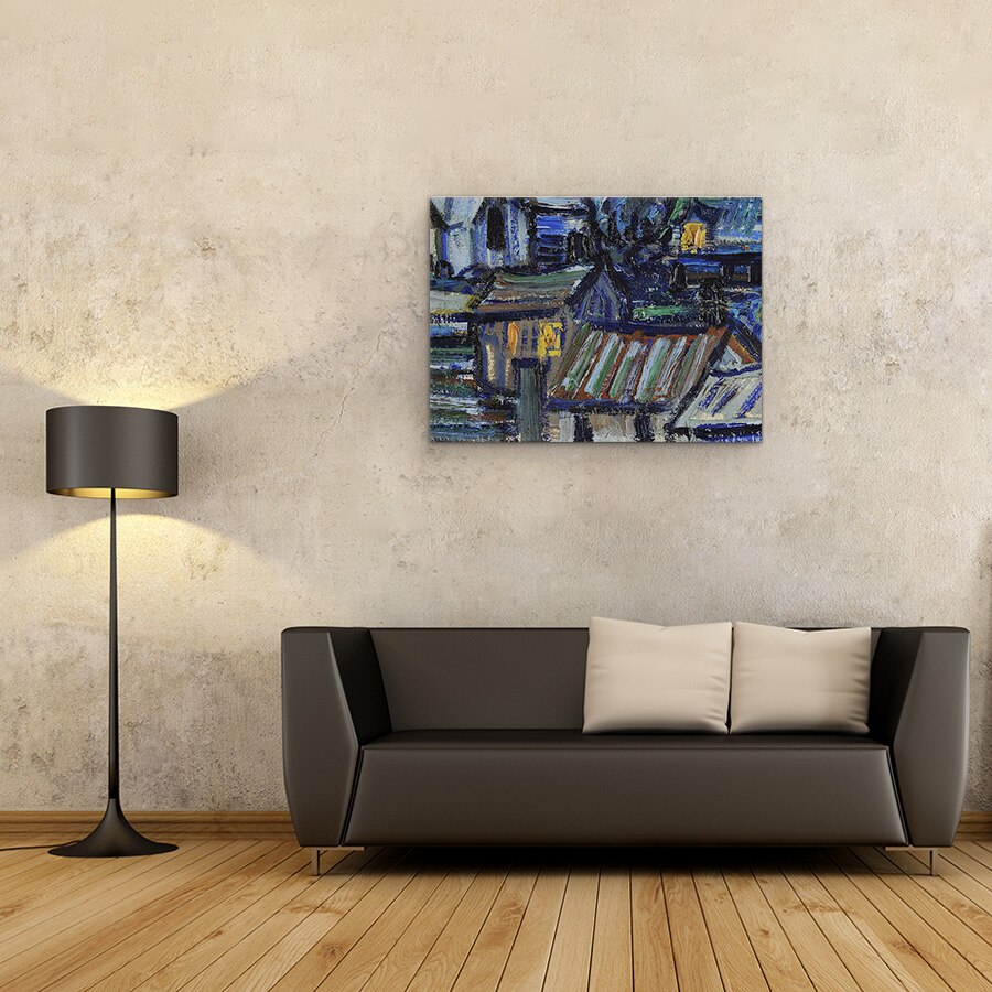 Tablou canvas - Vincent van Gogh - Noaptea instelata, 60 x 80 cm - eMAG.ro