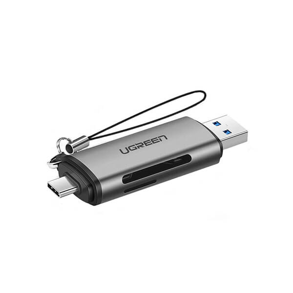 Card Reader 3 in 1 Ugreen CM184, USB 3.0, USB Type-C la SD si Micro SD ...
