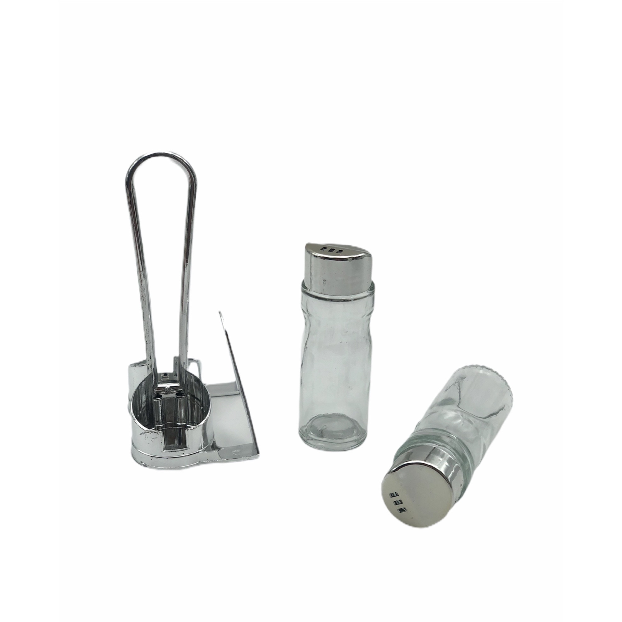 Set solnita si pipernita din sticla si metal - eMAG.ro