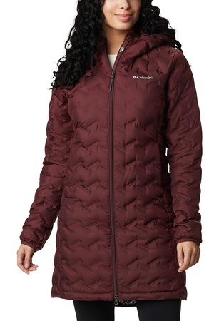 Columbia, Geaca lunga cu aspect texturat Delta Ridge™, Violet pruna, S ...