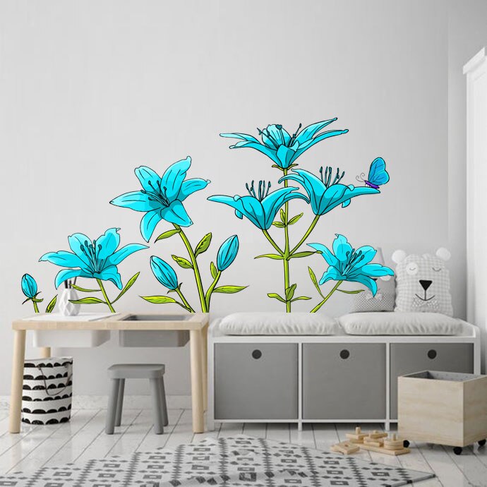 Sticker decorativ, Crin albastru, 150 cm, 397STK - eMAG.ro