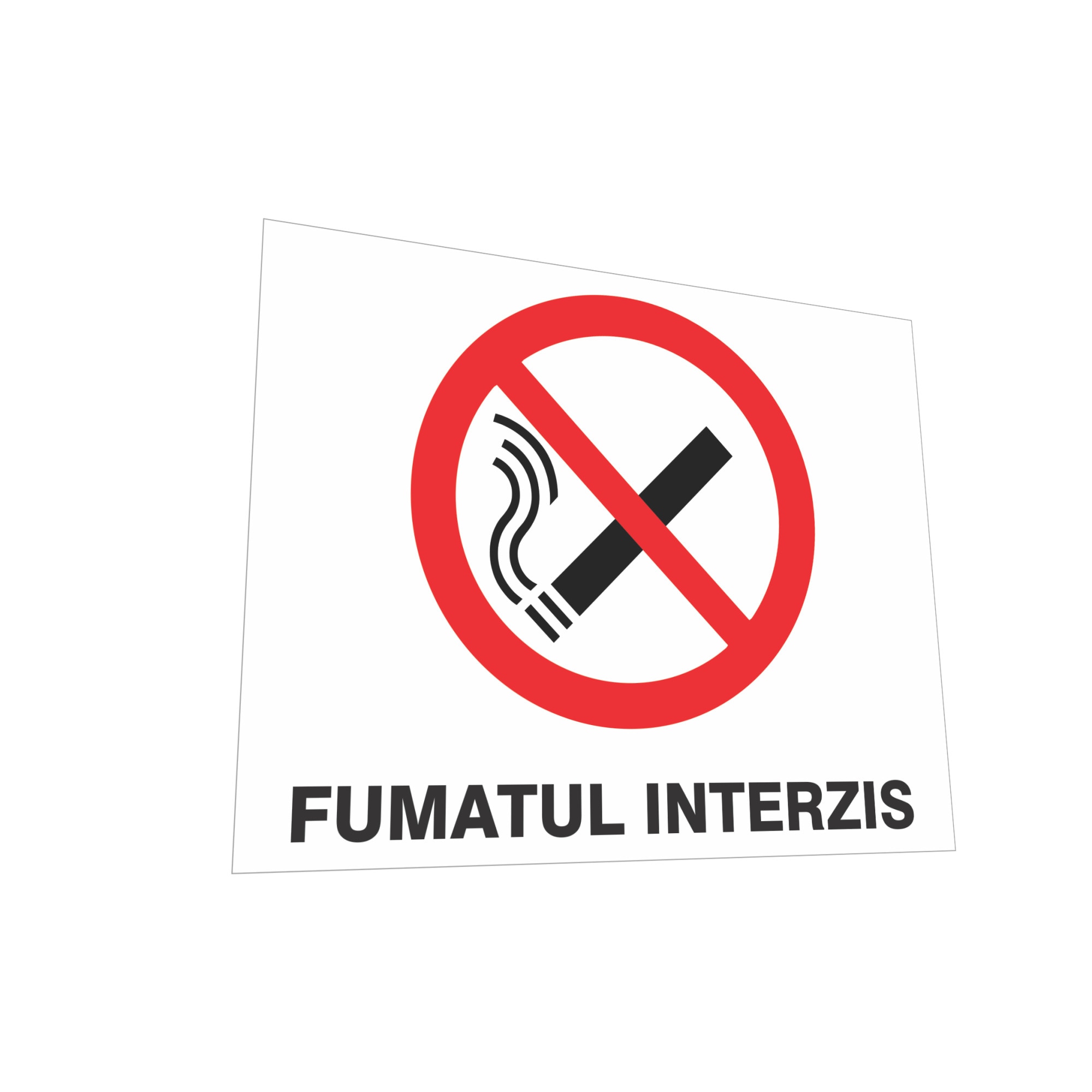 Set 5 buc indicatoare Fumatul interzis, 15x12 cm PVC rigid - eMAG.ro