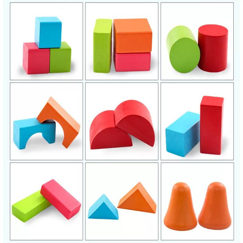 Jucarie forme geometrice 3d, 1 set de 50 de piese, AK-12 - eMAG.ro