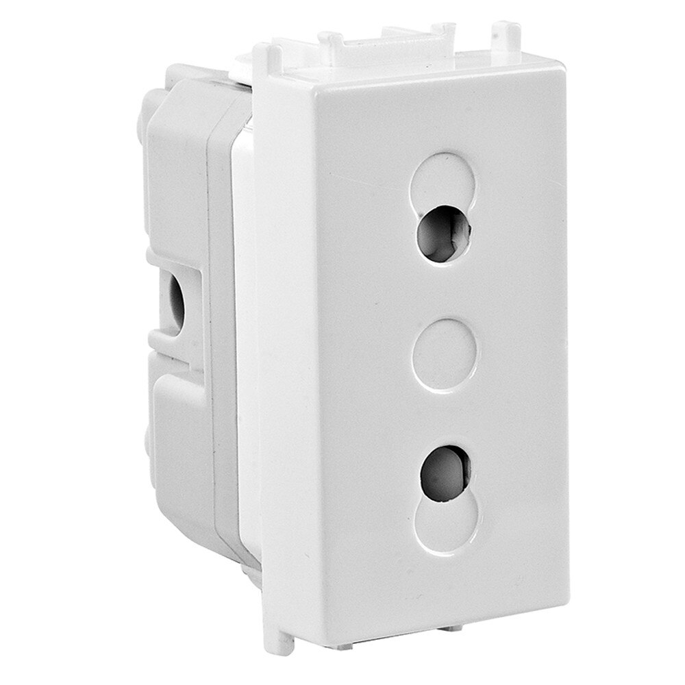 Priza simpla Optima ,Modular, Alb - eMAG.ro