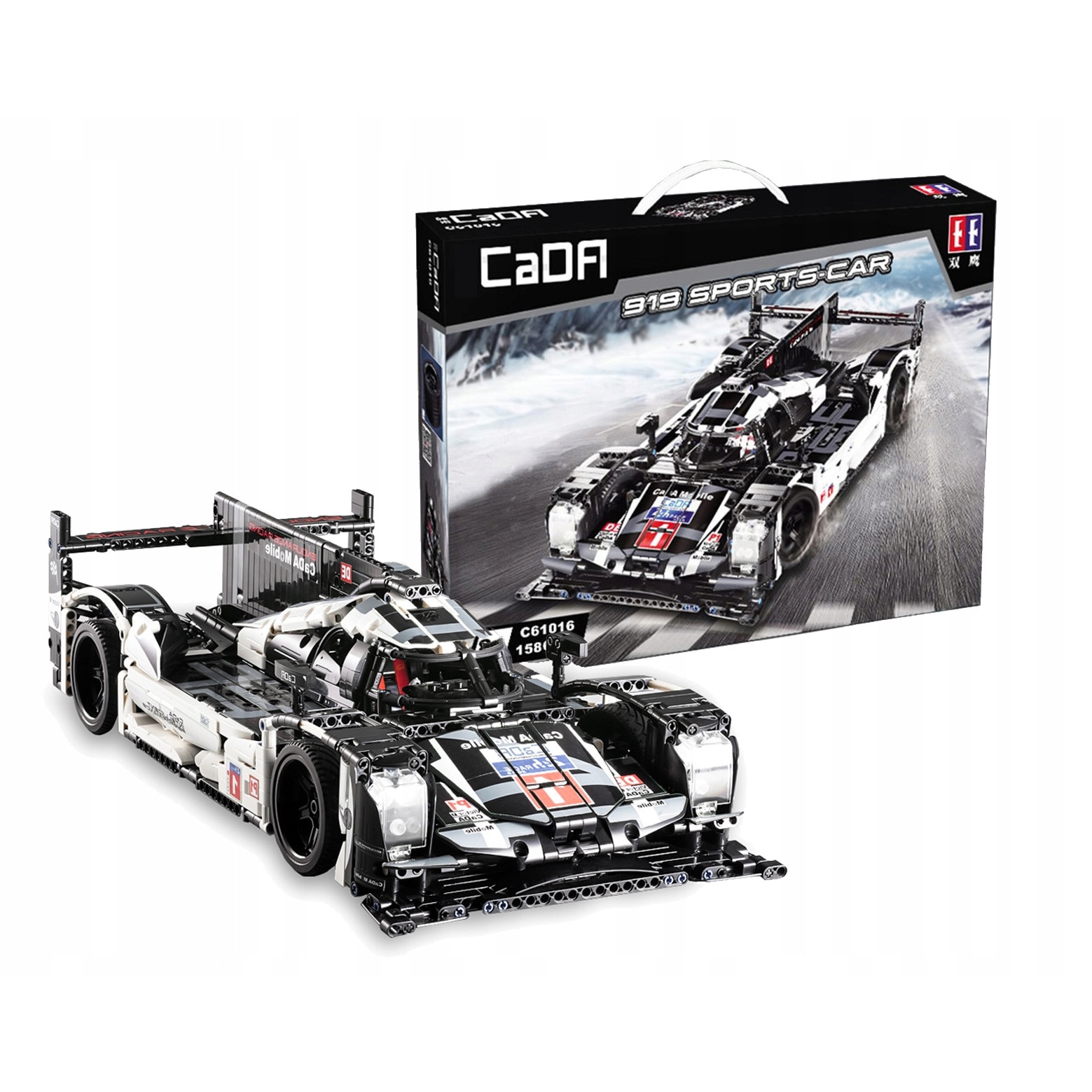 Спортен автомобил от градивни блокове CADA Technic 919, 1586 броя - eMAG.bg