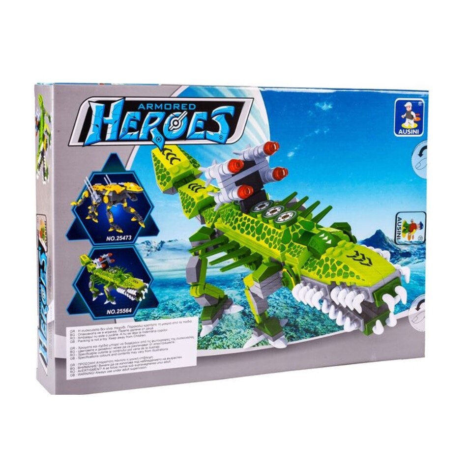 Joc cuburi constructie Robot Green Dinosaur, 262 piese - eMAG.ro