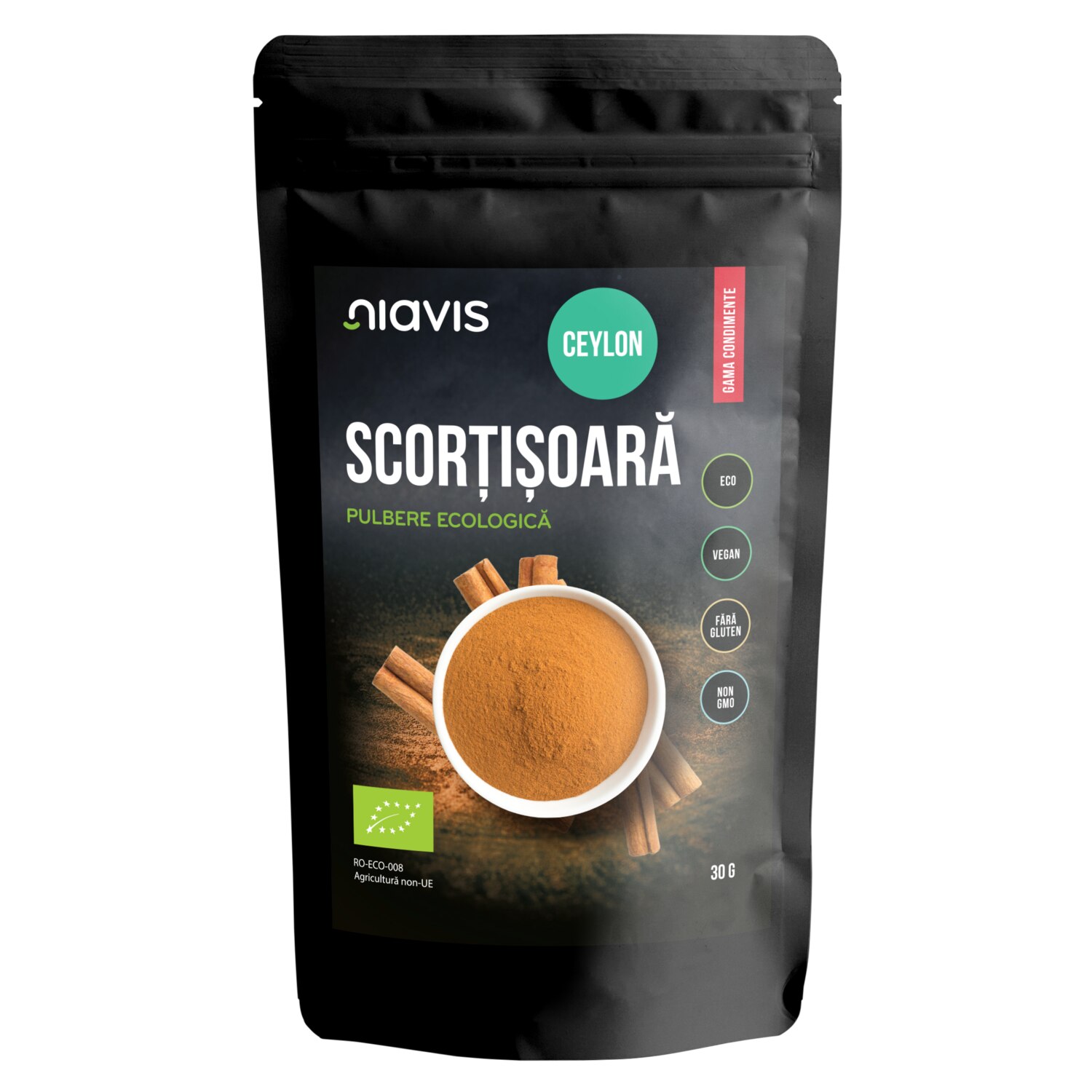 Scortisoara Ceylon Pulbere Ecologica 30g, Niavis - eMAG.ro