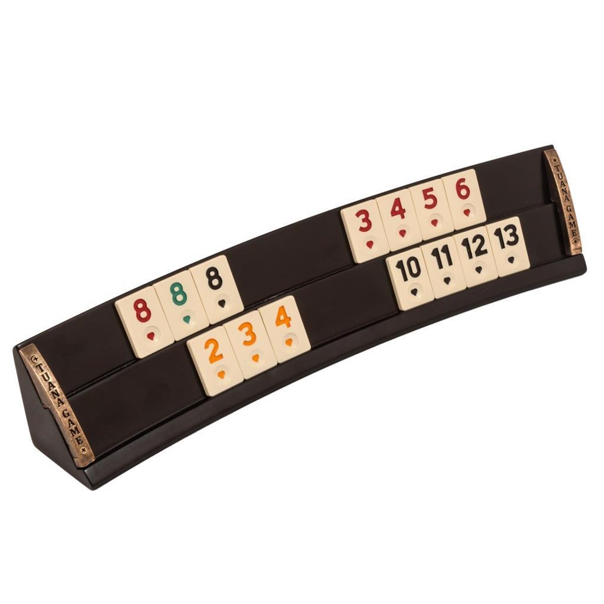 Joc Remi - Rummy de LUX din lemn masiv pe semirotund 4610.SLV - eMAG.ro