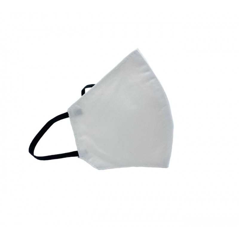 Masca de protectie EDAR®, bumbac, dublu strat, reutilizabila, alb ...