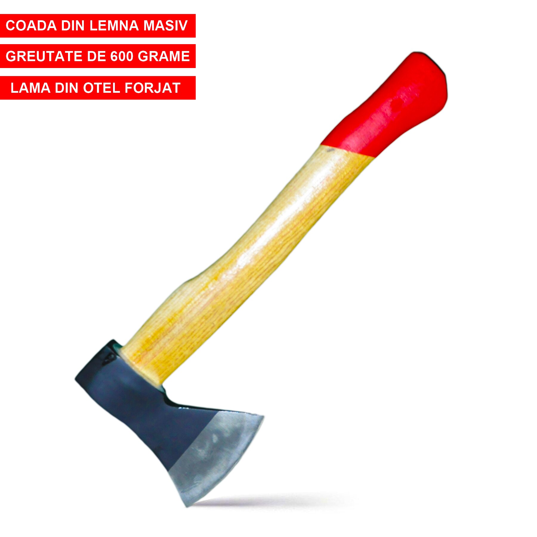 Topor Lama Otel Forjat, Coada Lemn, 600g - eMAG.ro