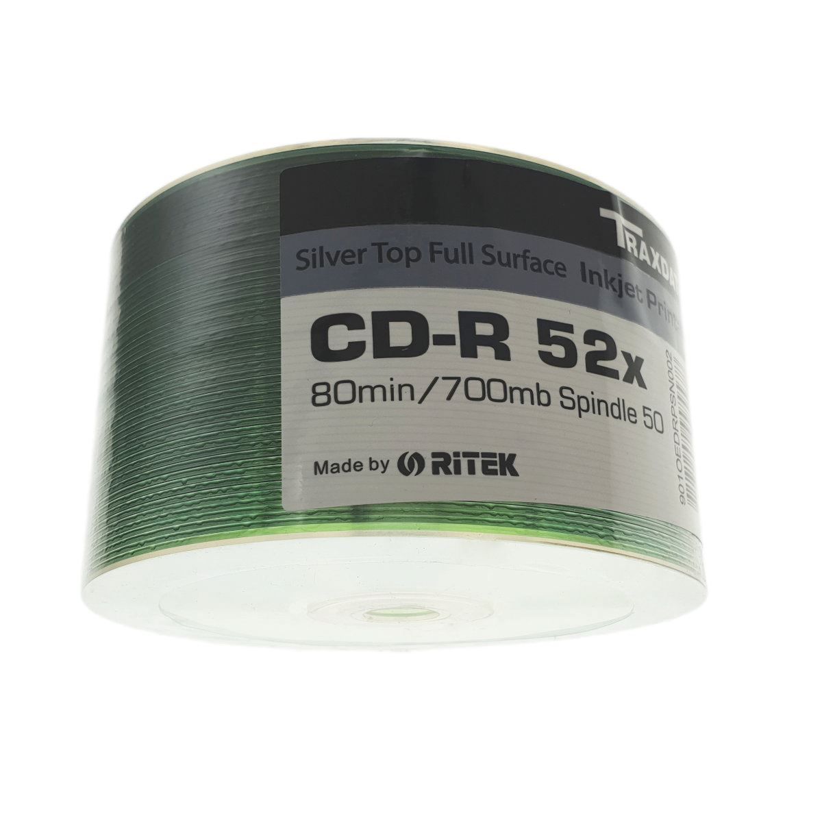 Cd-R Traxdata, Printable Silver, 700mb, 52x, 50 бр./компл. - eMAG.bg