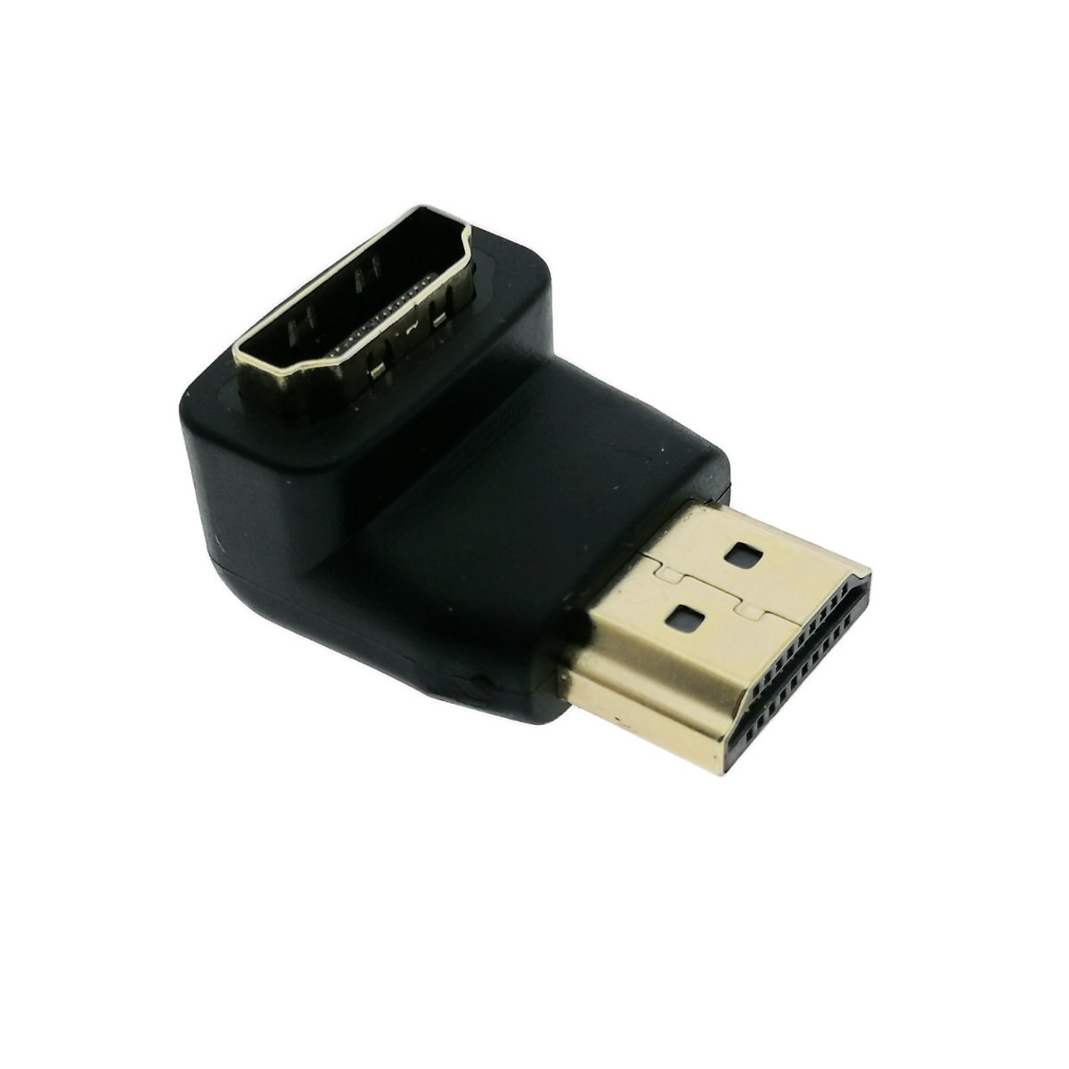 Adaptor HDMI tata la HDMI mama, la 90 grade, 3D, ASSMANN, versiune HDMI 2.0, ecranat, negru ...