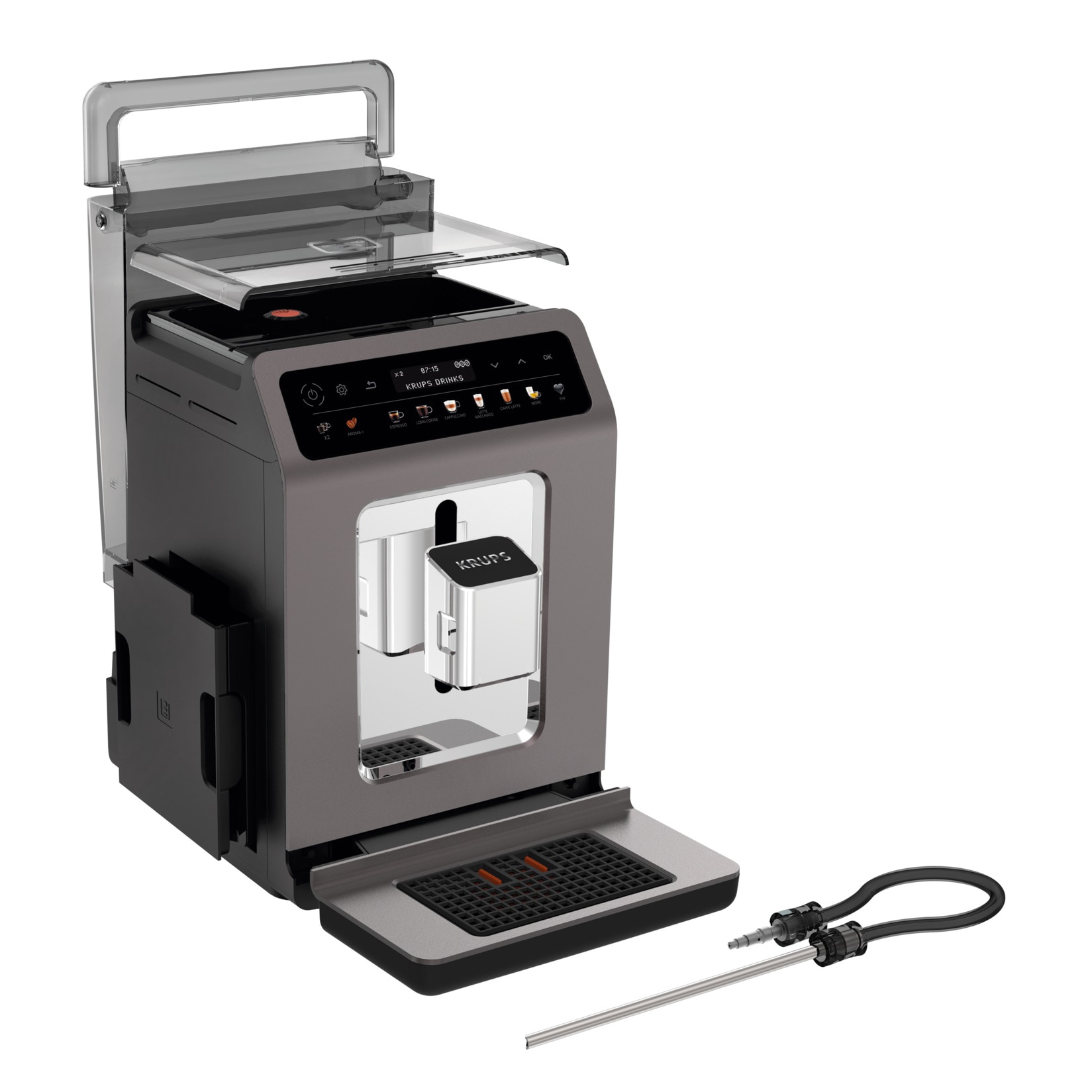 Krups Evidence ONE EA895E10 automata kávéfőző, 1450W, 15 bar, 2.3 l ...