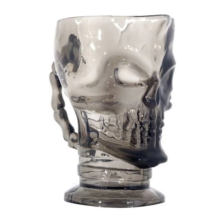 Cana cu toarta, design gat de schelet si cap de mort, pentru petrecere ...