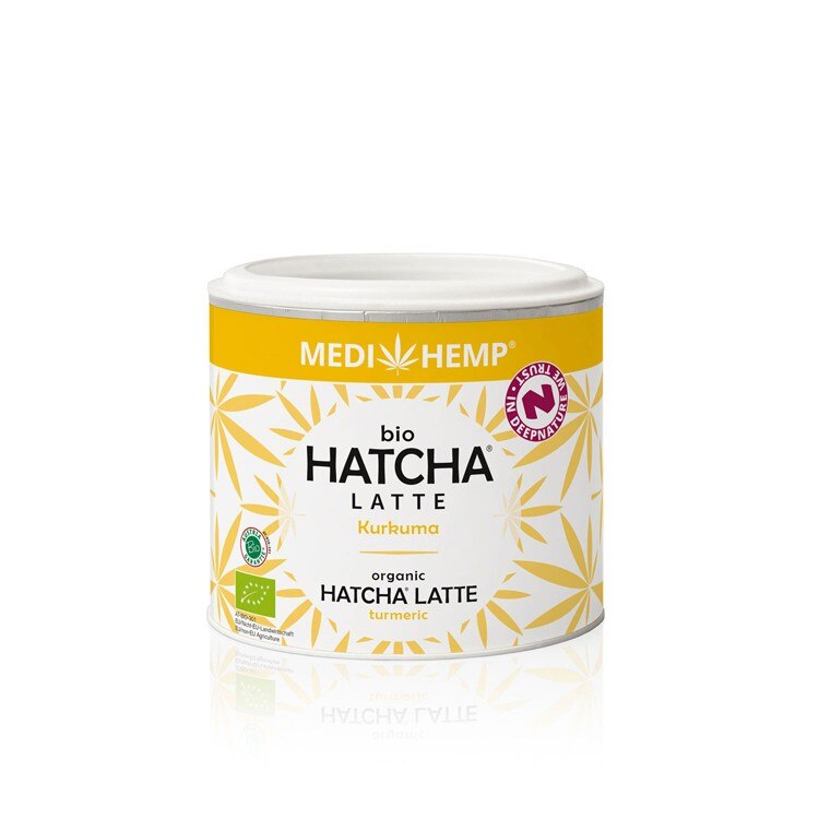 Pudra Hatcha latte cu turmeric BIO, Medihemp, 45 g - eMAG.ro
