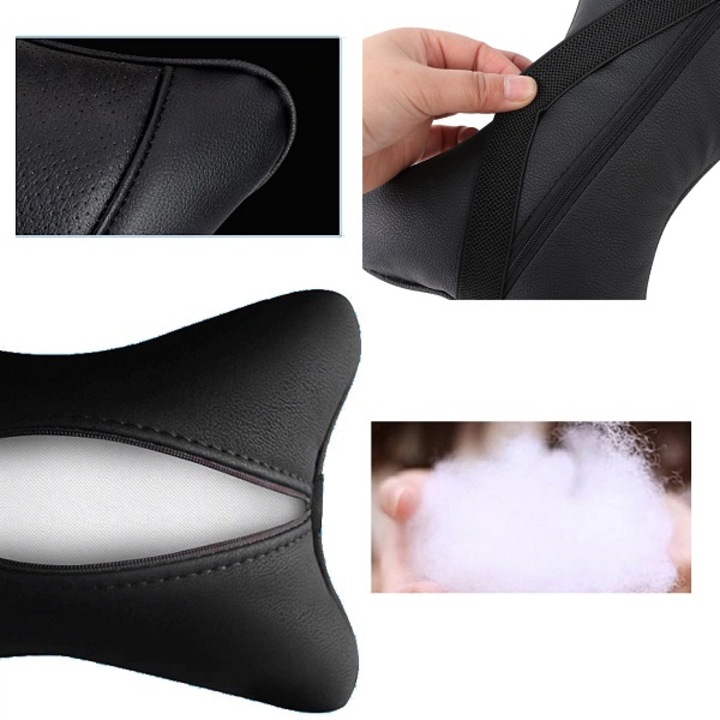 Set 2 perne auto pentru gat, cu prindere la tetiera - eMAG.ro