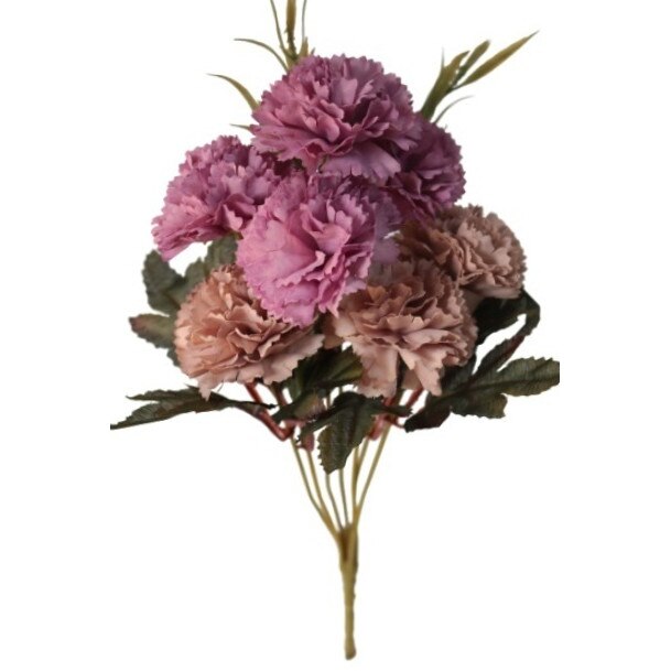 Buchet garofite, mov, 30 cm - eMAG.ro