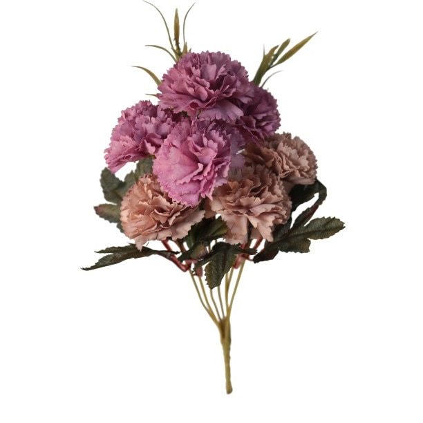 Buchet garofite, mov, 30 cm - eMAG.ro