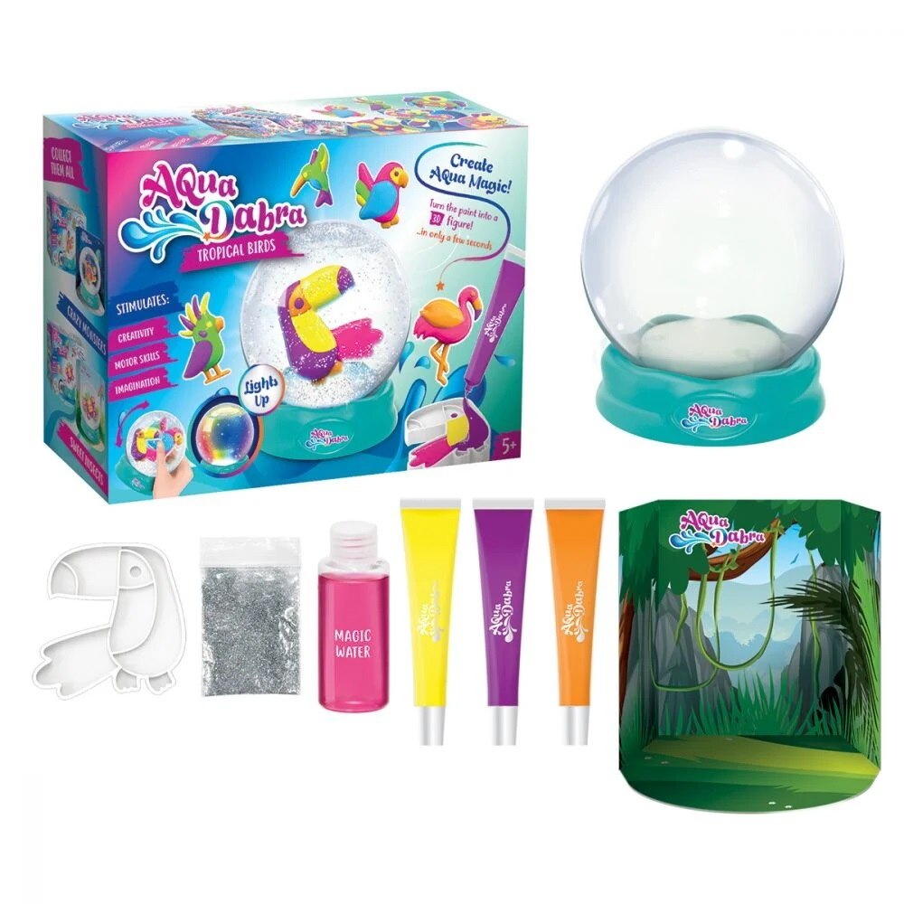Set Acvariu cu lumini si figurine de modelat AquaDabra - Tropical Birds ...