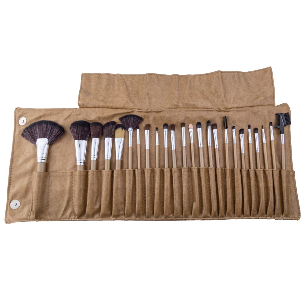 Set 24 pensule profesionale de machiaj, din par natural, Royal make up ...