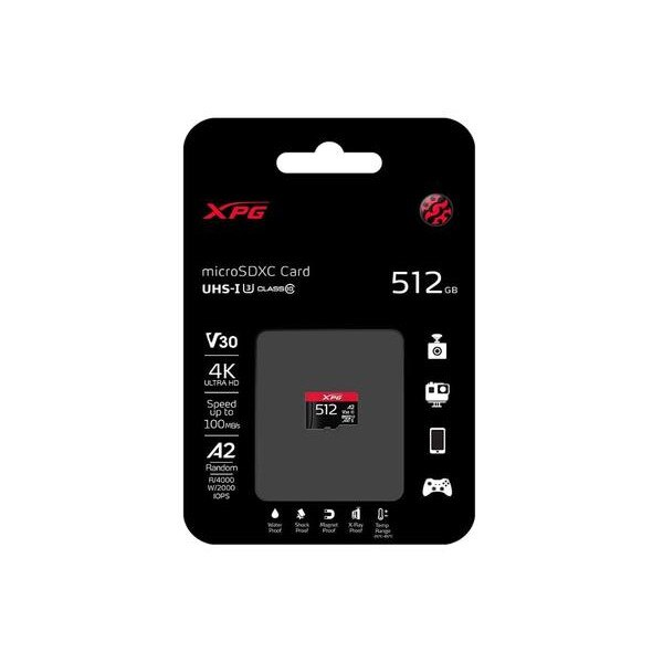 Card de memorie, ADATA, 512GB SD micro XPG (SDXC Clasa 10 UHS-I) - eMAG.ro