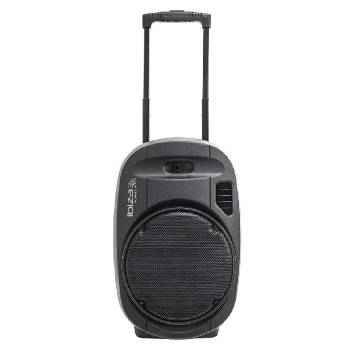 Boxa portabila Ibiza 700W, 2 microfoane, Bluetooth, USB - eMAG.ro