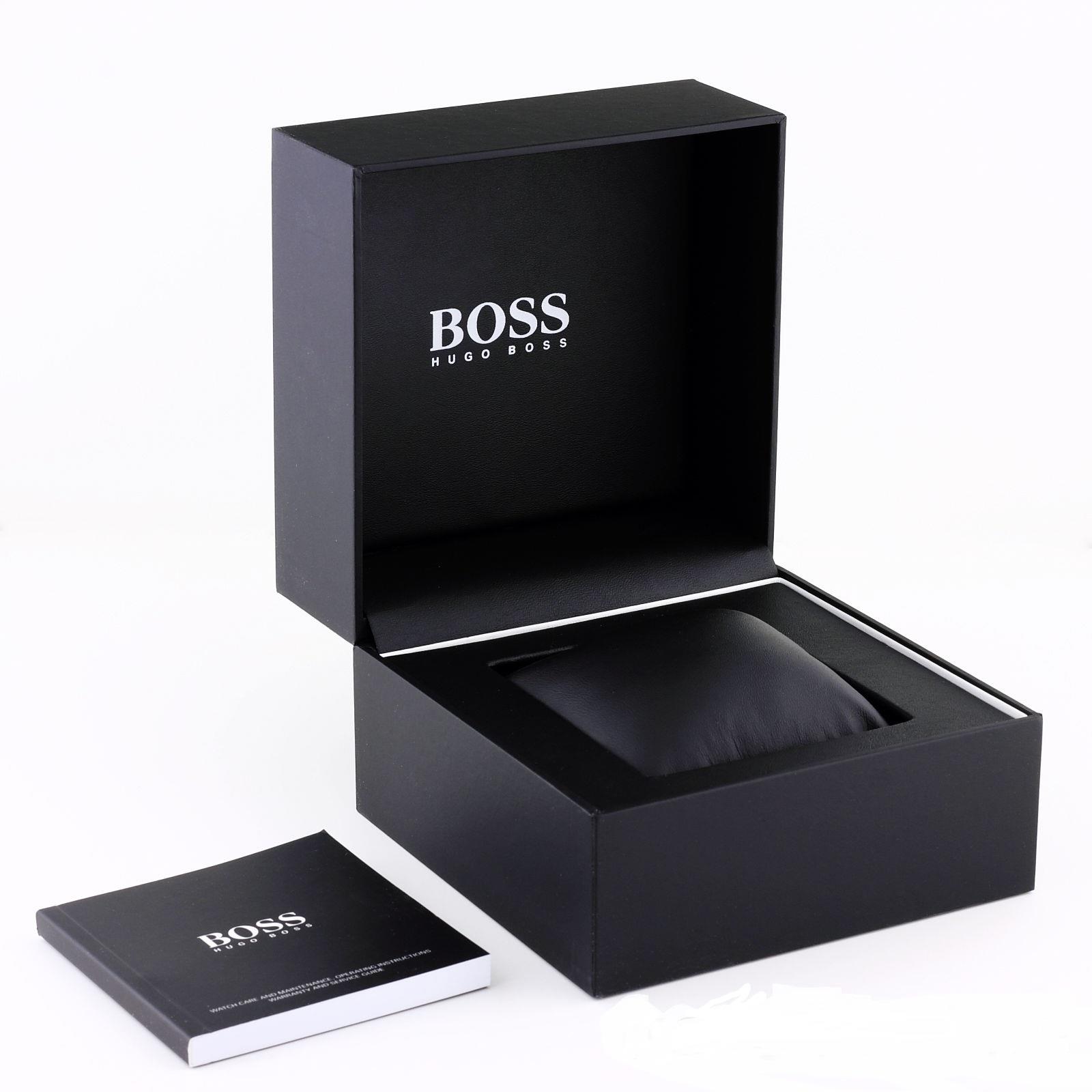 Ceas barbatesc, Hugo Boss 1513578 Grand Prix negru 44mm din otel ...