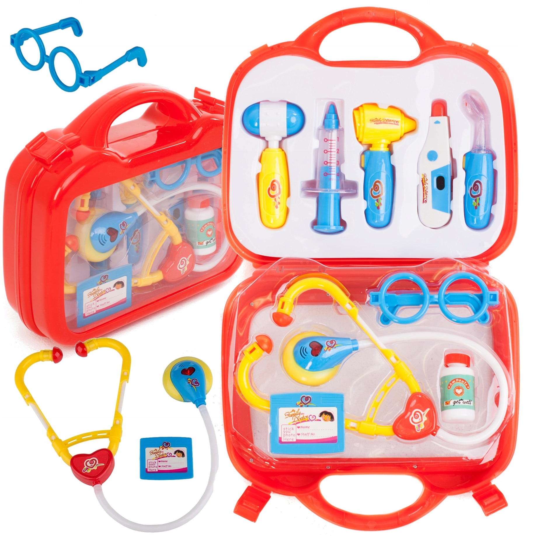 Trusa de Medic, Family Doctor, Include 9 Piese, Stetoscopul Imita ...