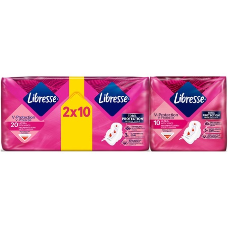 Pachet: Absorbante Libresse Ultra Normal Duo, 20 bucati + Absorbante ...