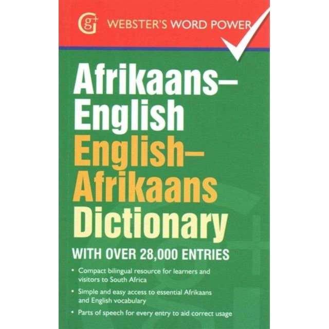 Afrikaans-English, English-Afrikaans Dictionary With Over 28,000 ...