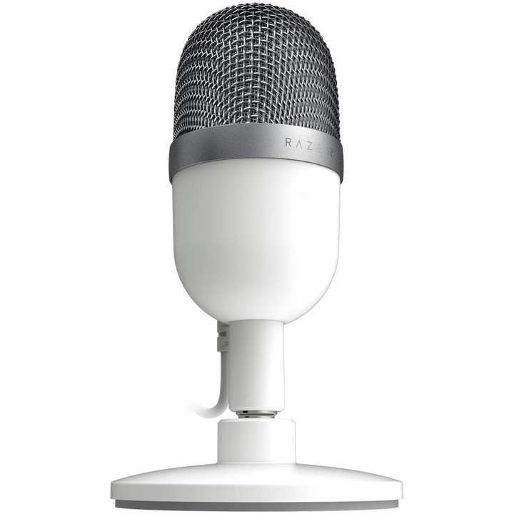 Microfon gaming Razer Seiren Mini, Alb mercury - eMAG.ro