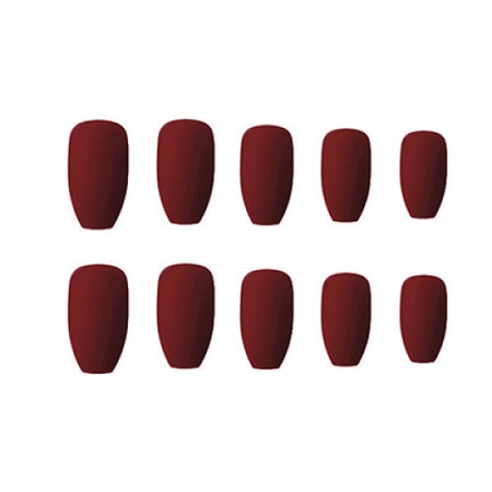 Set 24 unghii false autoadezive tip cu adeziv, tipsuri balerina, cu ...