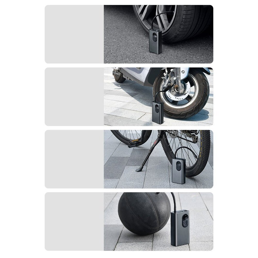 Pompa de umflat compresor auto Baseus mini, gri, POMPA3 - eMAG.ro