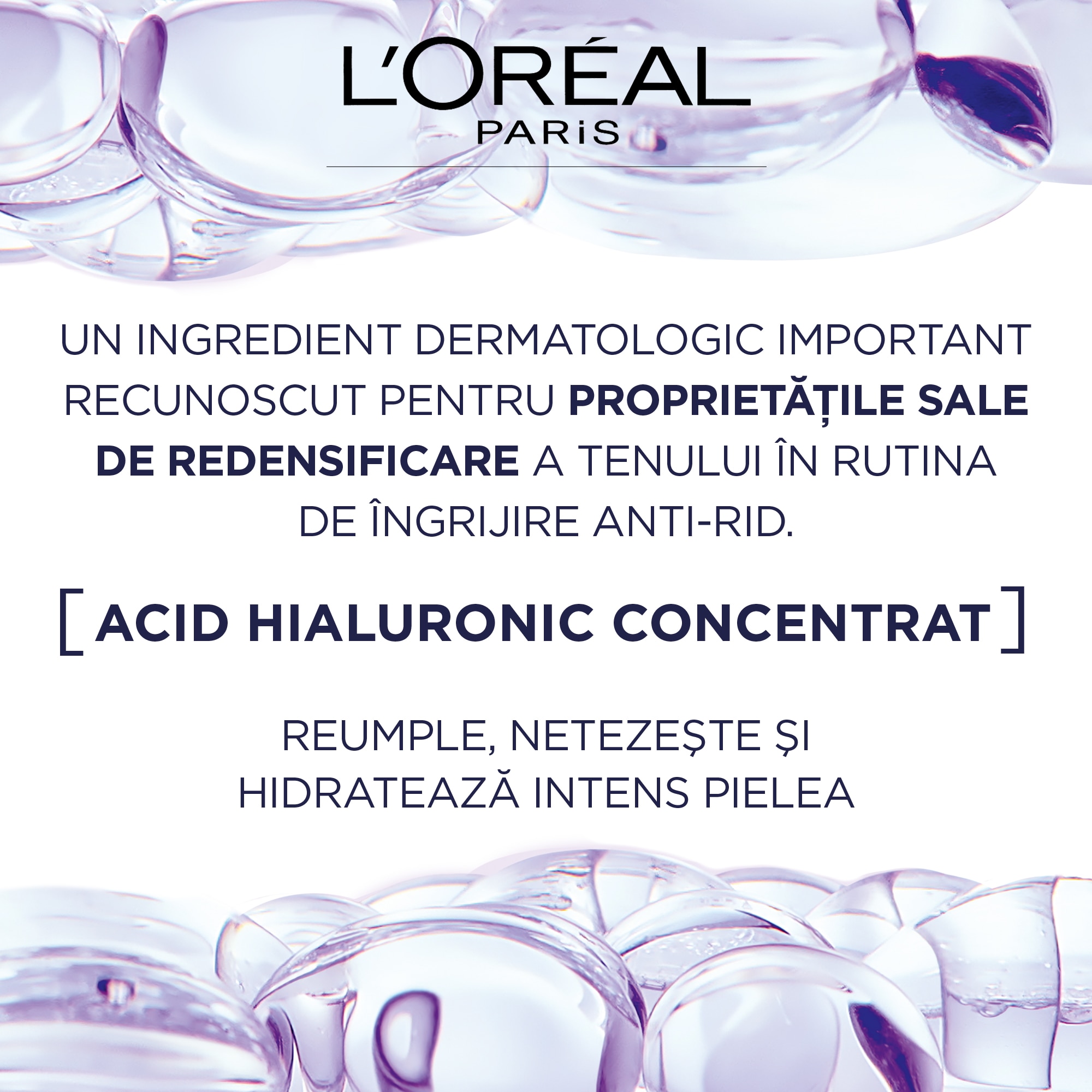 Set ingrijire ten L'Oreal Paris Hyaluron Specialist: Crema hidratanta ...