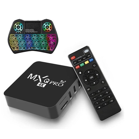 Set Mini Pc MXQ Pro 4 Gb Ram 32 GB Rom Android 10.1 Smart TV Box 4K ...