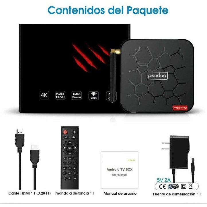 Mediaplayer Pendoo X6 pro, Android 9, 32GB, Bluetooth 5.0, Negru - eMAG.ro