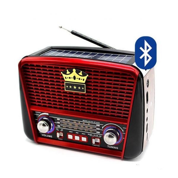 Player multimedia portabil Retro Solar, Bluetooth, MP3, USB, FM - eMAG.ro